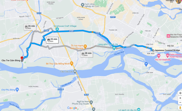 Découvrez le plus beau pont en bambou à Hoi An